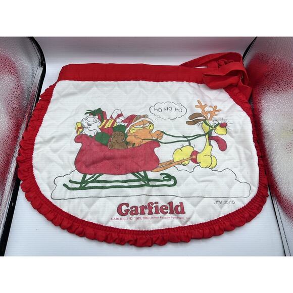 UFS | Kitchen | Vintage 978 Garfield Cat Kitchen Bbq Apron Jim Davis ...